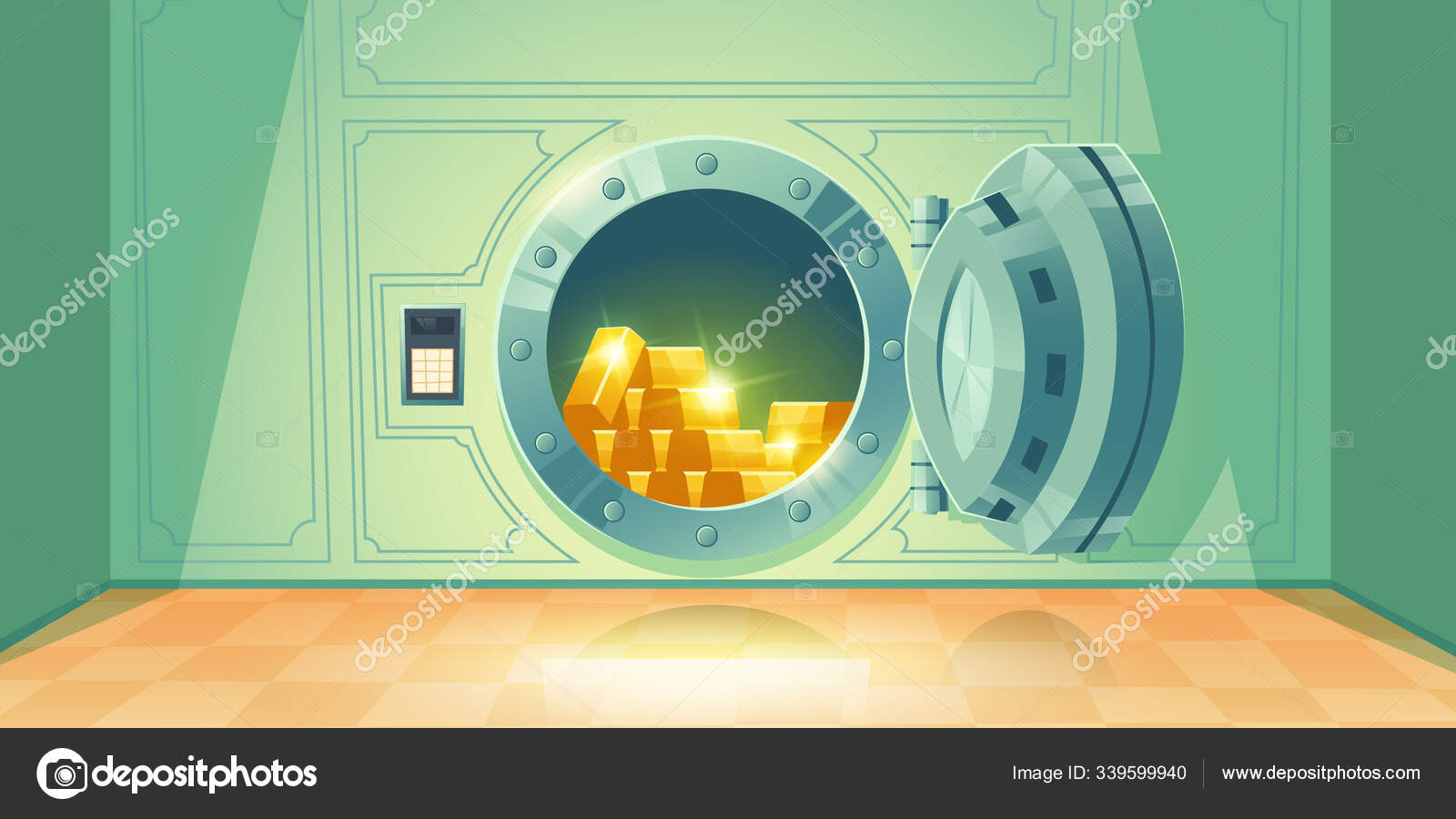 Bank Vault Door Clipart Animations