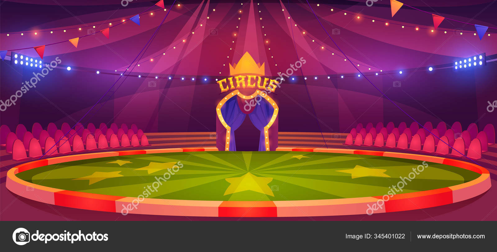 Circus arena, round stage for performance Stock Vector by ©klyaksun ...