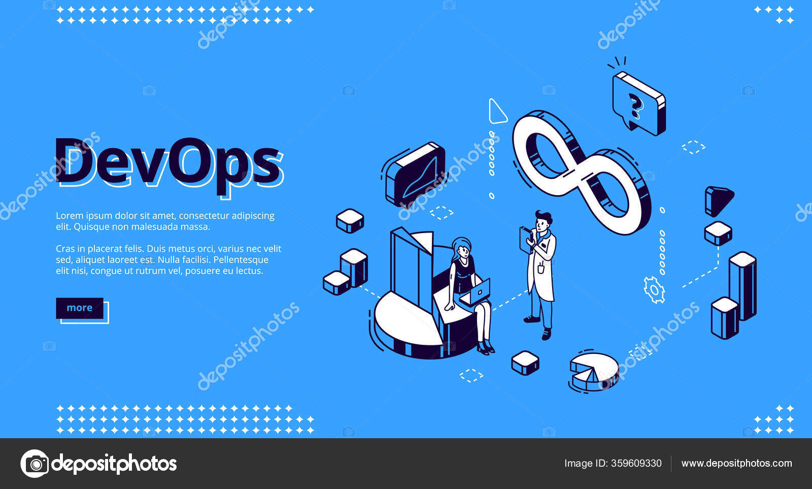 Devops isometric banner, development and operation Stock Vector Image by ©klyaksun #359609330