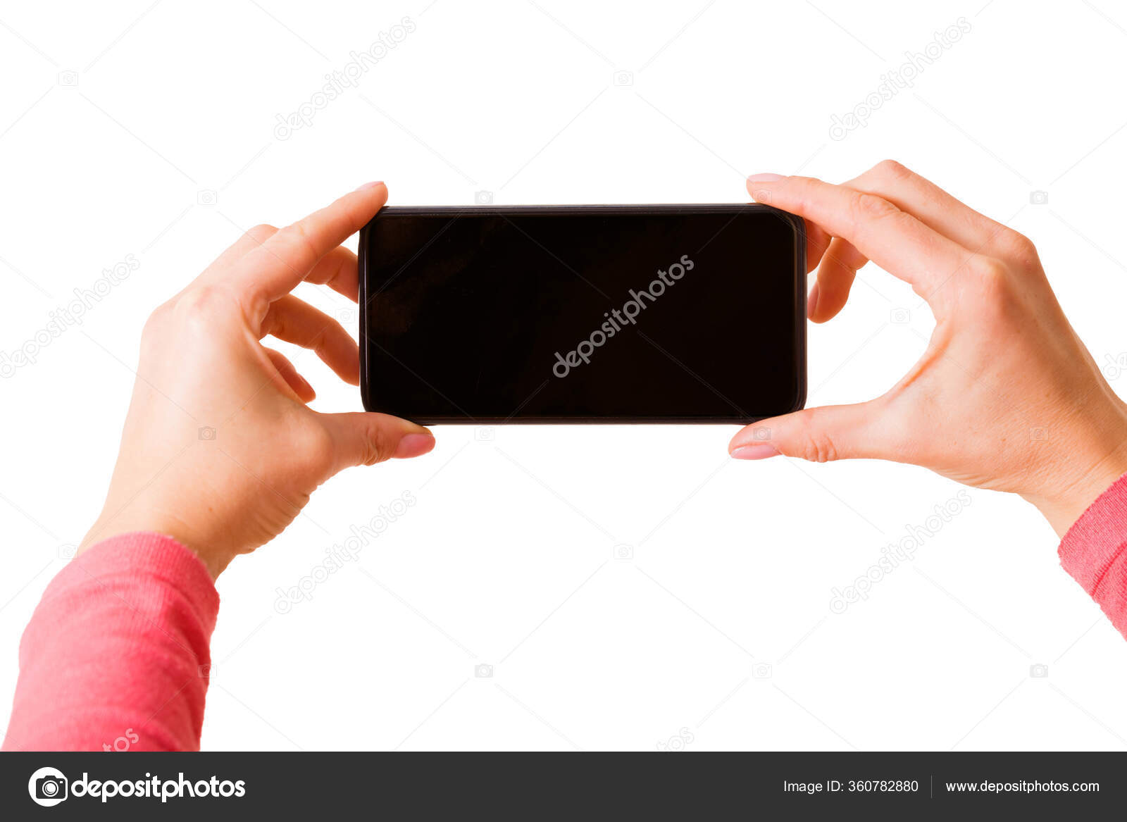 Person Holding Hands Smartphone Taking Picture Recording Video Photo ...