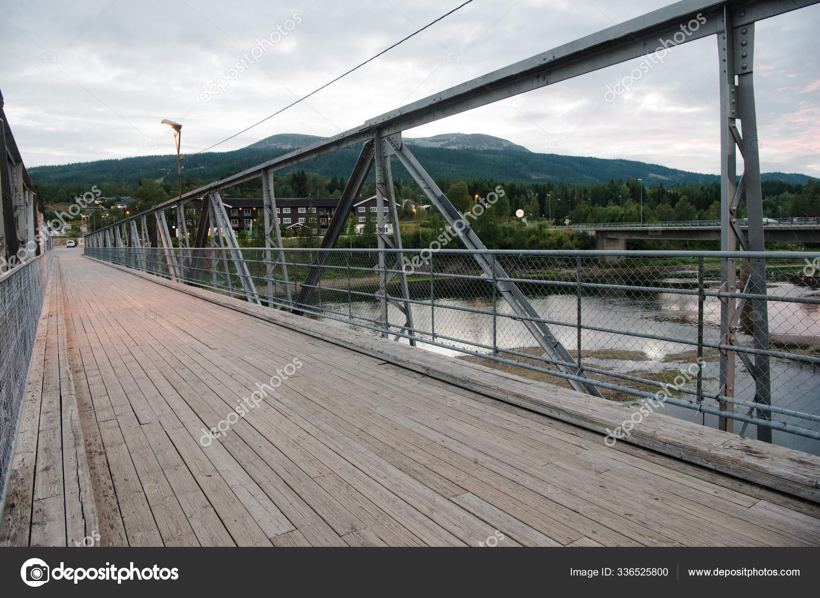Bridge River Trysil Norway's Largest Ski Resort Stock Photo by ...
