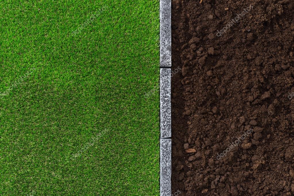 Soil and grass Stock Photo by ©stockasso 125197026