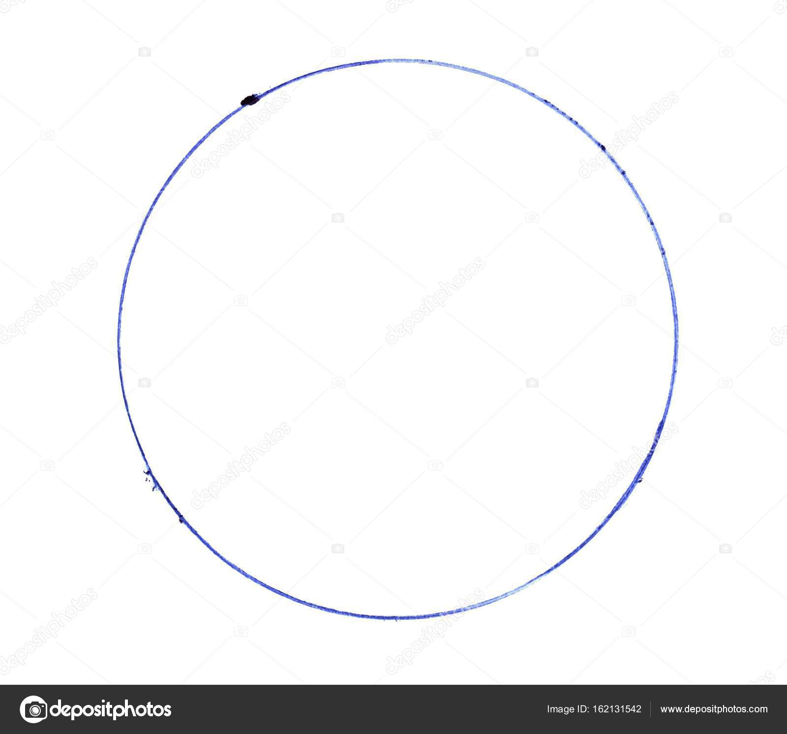 Untidy painted blue circle — Stock Photo © keport #162131542
