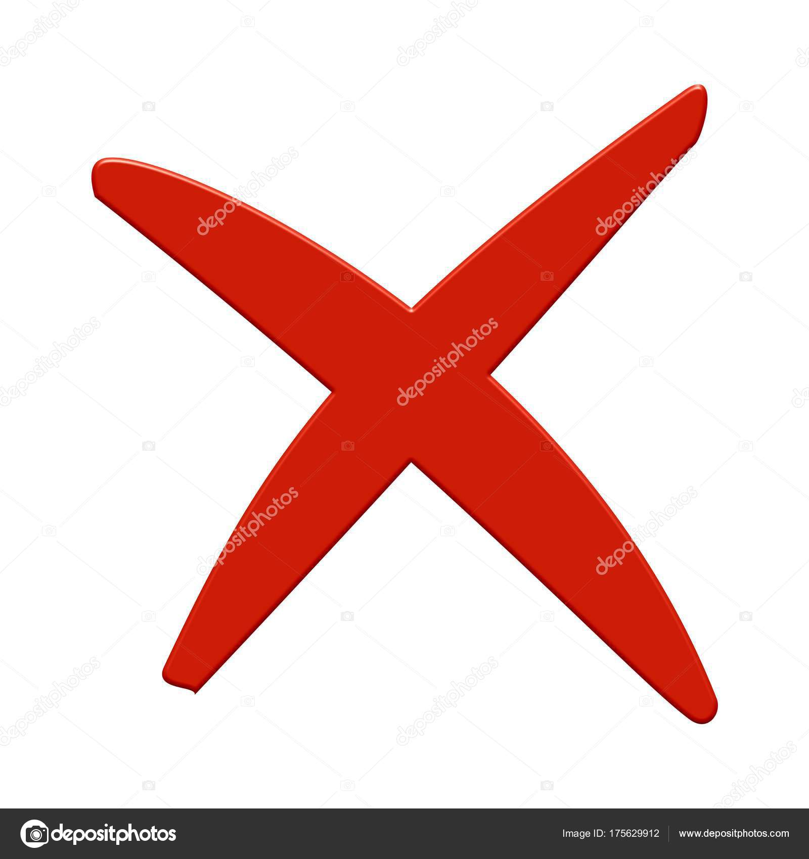 Red X Symbol — Stock Photo © keport #175629912