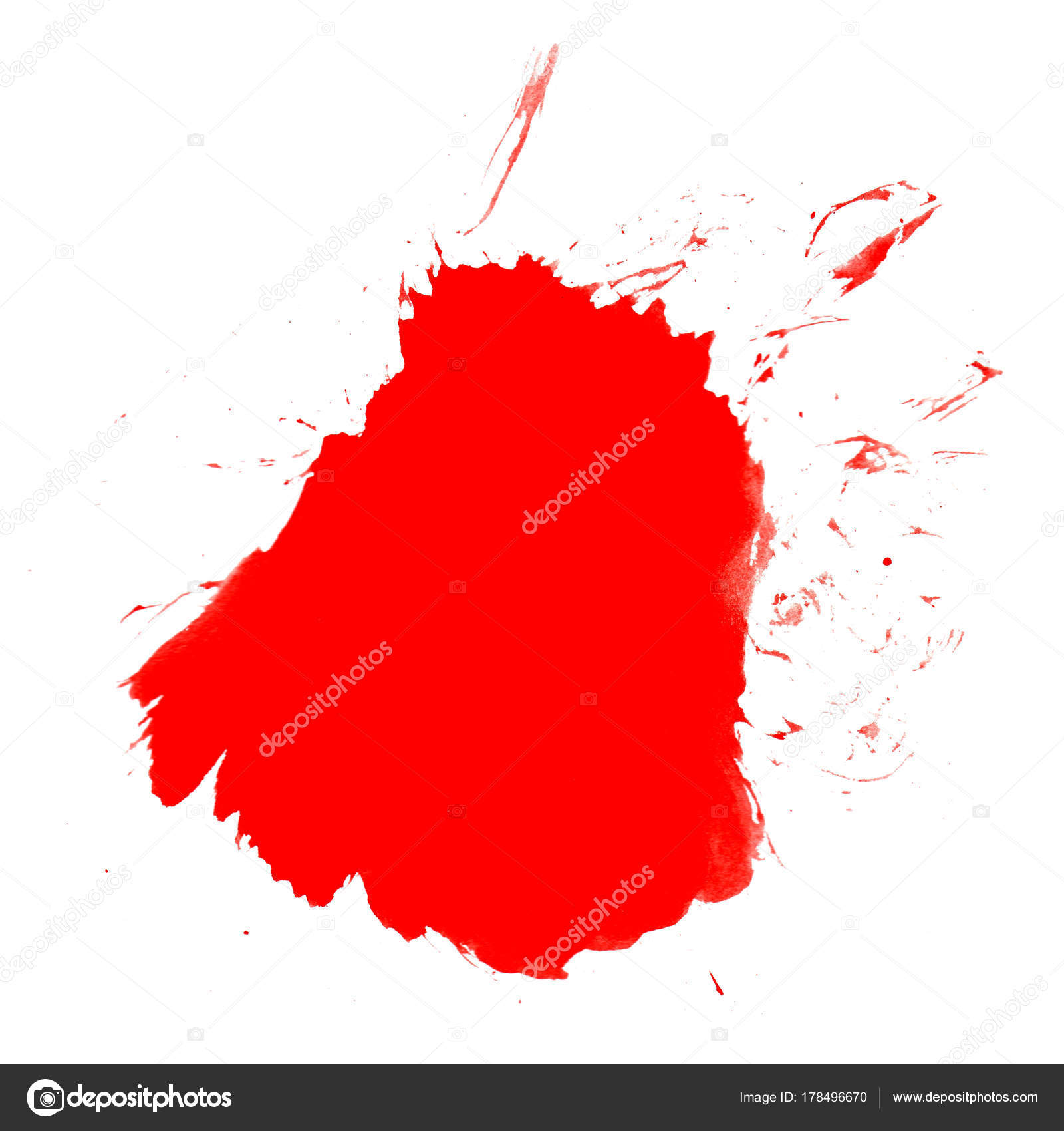 Isolated red splash Stock Photo by ©keport 178496670