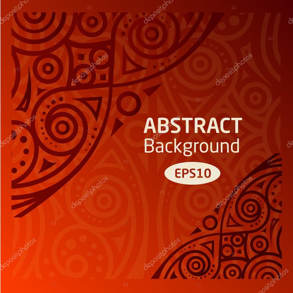 Brown vector abstract African background pattern Stock Vector Image by ...