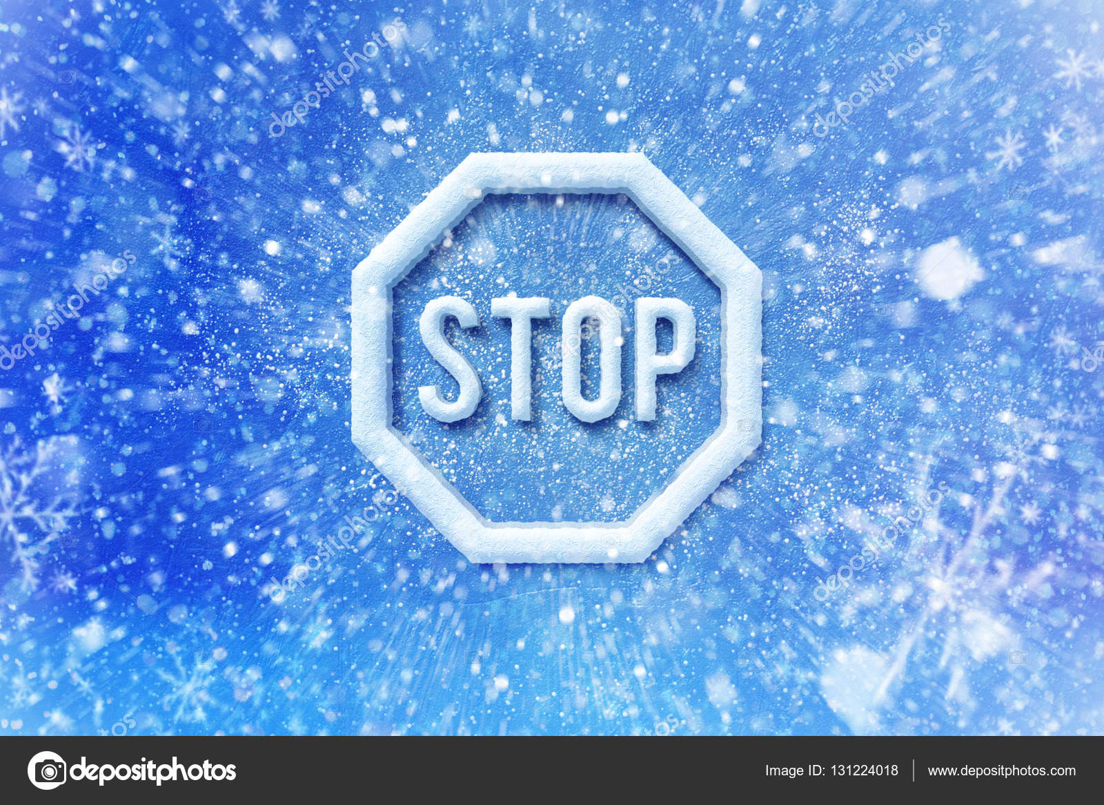 The End Background Sign