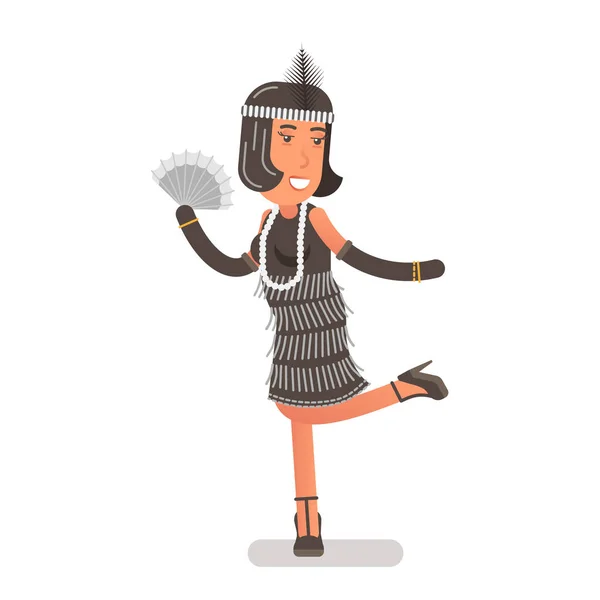 Flapper Girl Illustration
