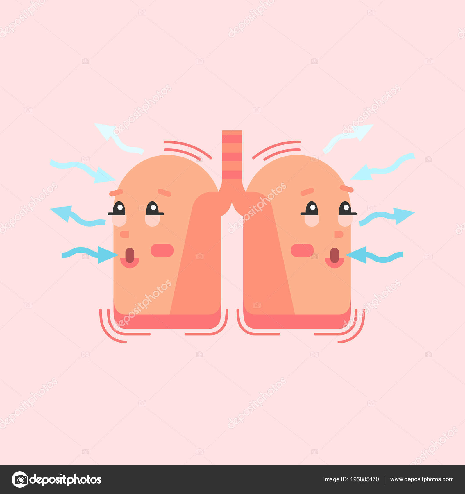 Respiratory System Cartoon