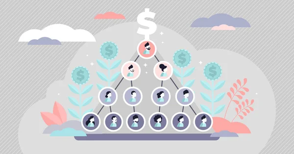 Esquema ponzi imágenes de stock de arte vectorial | Depositphotos