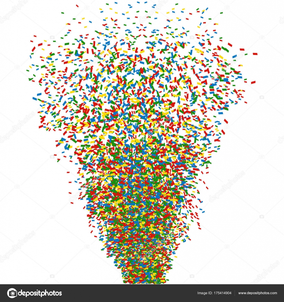 Colorful confetti cannon shot. Vector. Stock Vector Image by ...