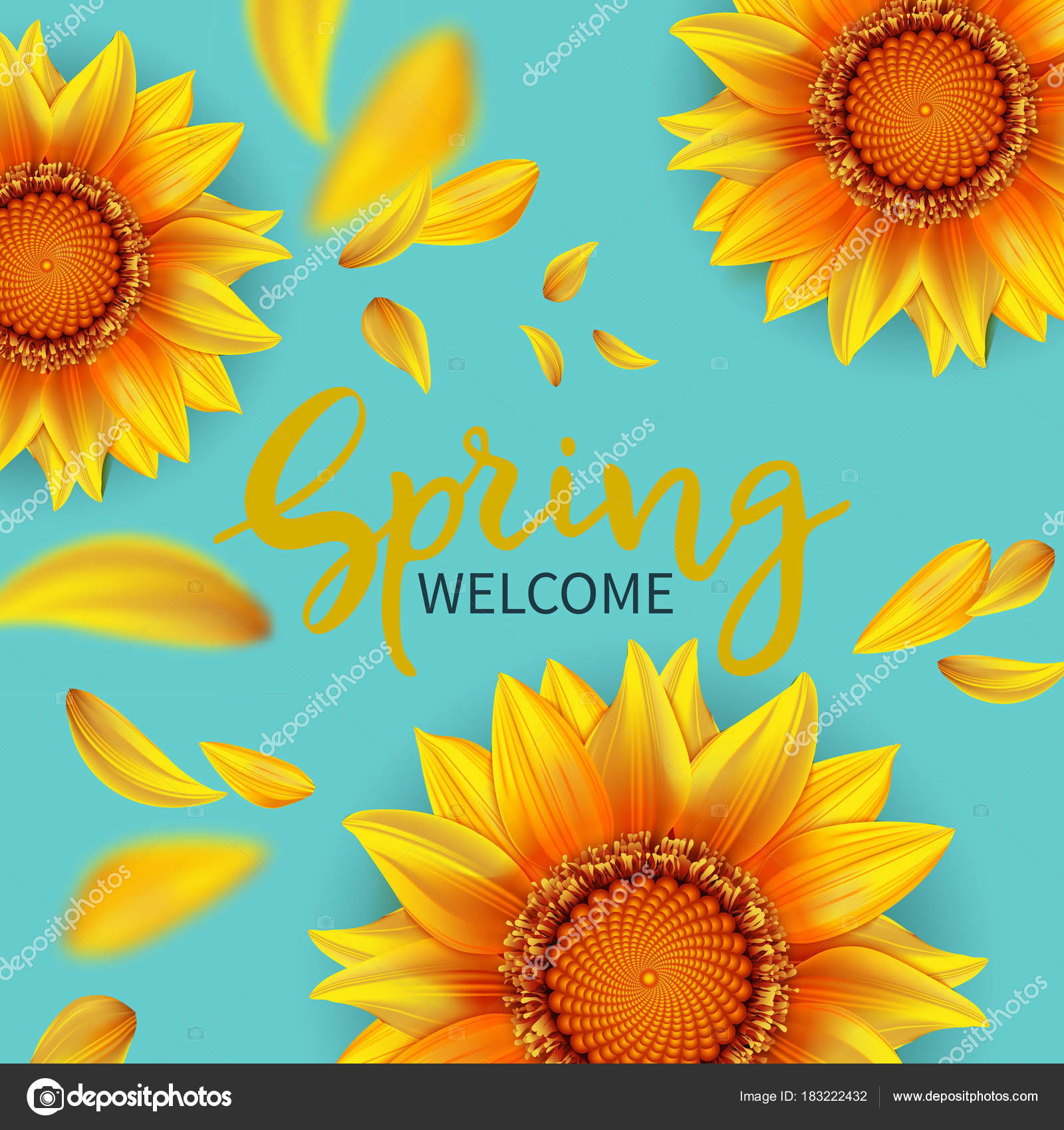 Welcome spring background Stock Vector Image by ©tanyalmera #183222432