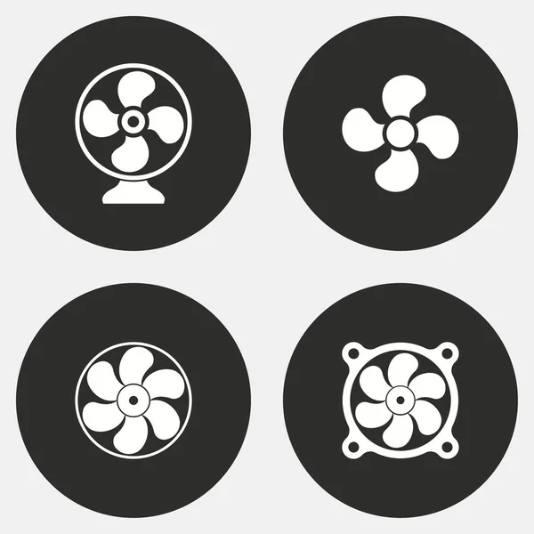 Fan blade clip art | Set of simple fan icon — Stock Vector © lovemask ...