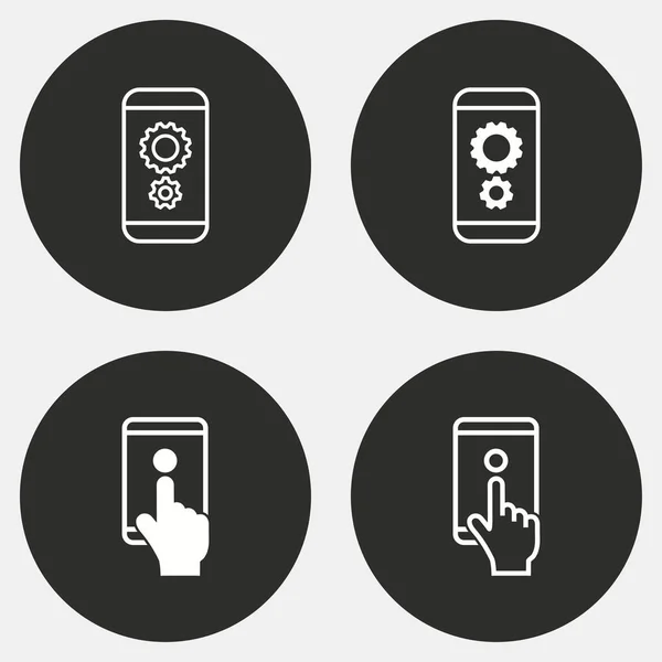 Digital interaction icon set. — Stock Vector © lovemask #169273090