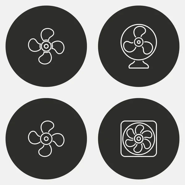 Fan blade clip art | Set of simple fan icon — Stock Vector © lovemask ...