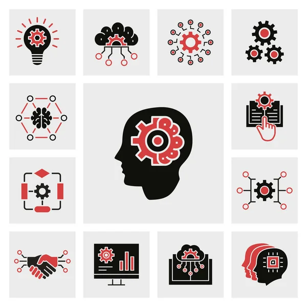 Machine learning icons Vector Art Stock Images | Depositphotos