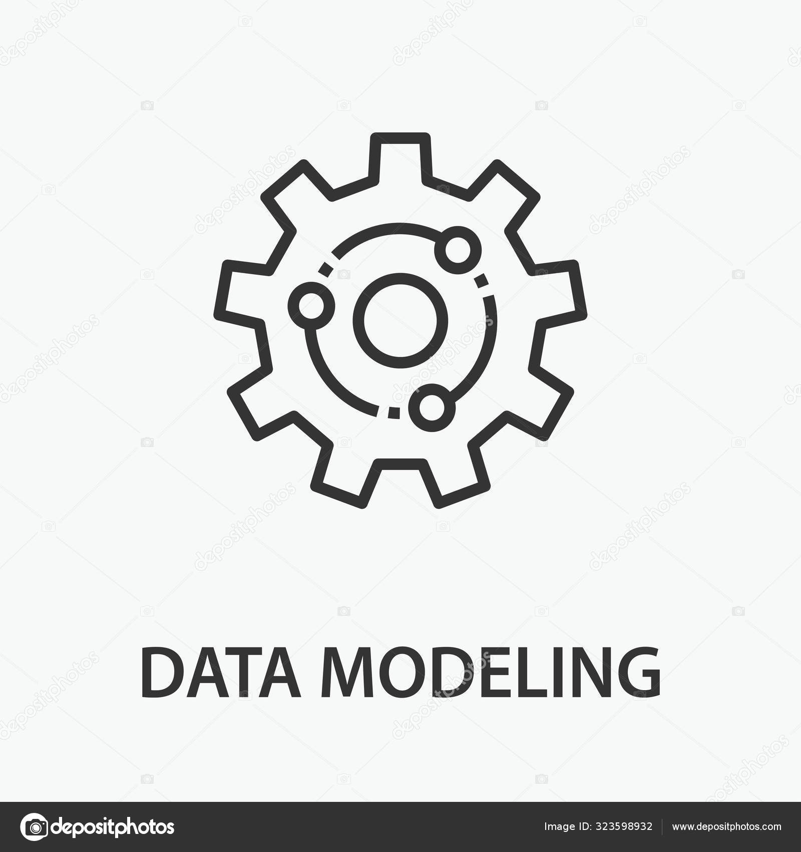 Data modeling vector icon for graphic and web design. Stock Vector ...