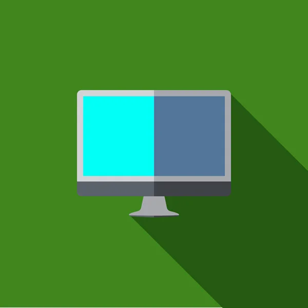 Monitore with blank screen icon or illustration in outline style Stock ...