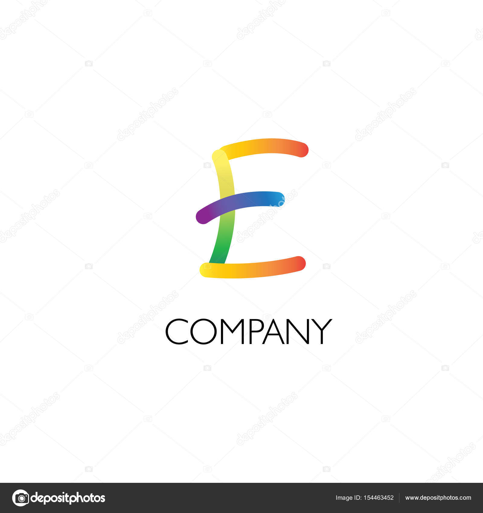 E letter company Logo Stock Vector by ©manjuna 154463452