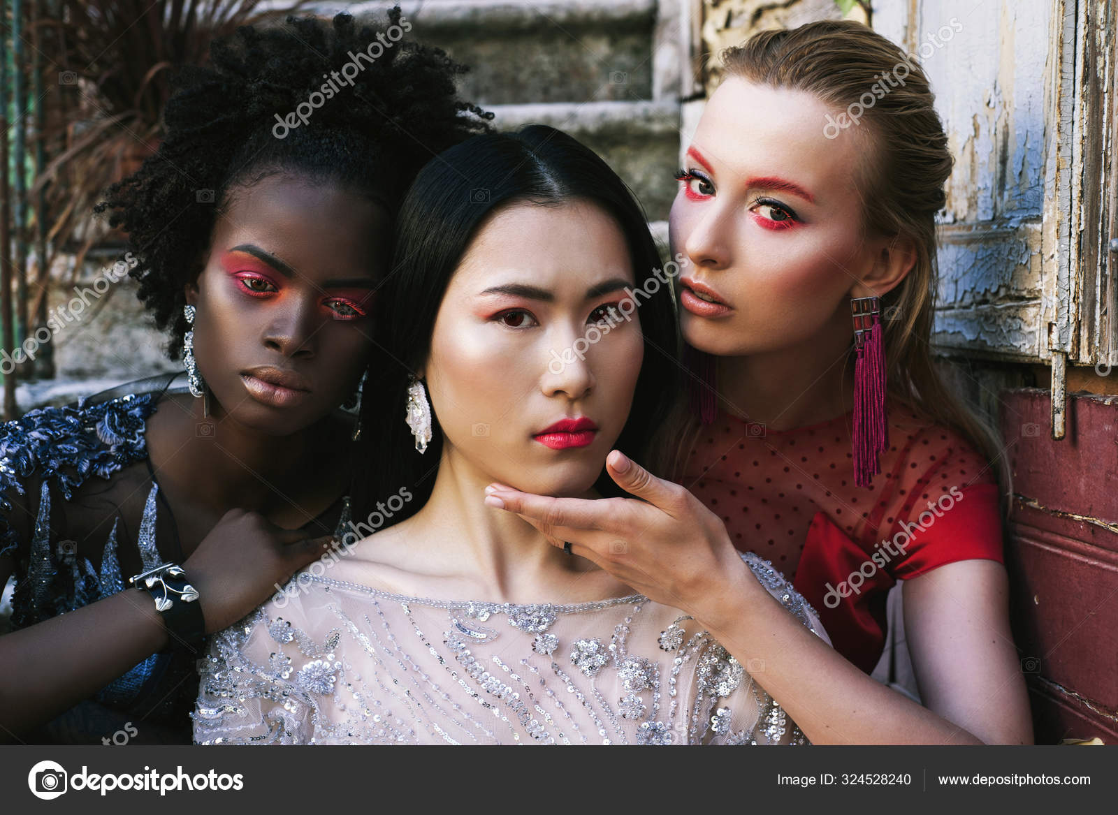 Mixed Race Fashion Models