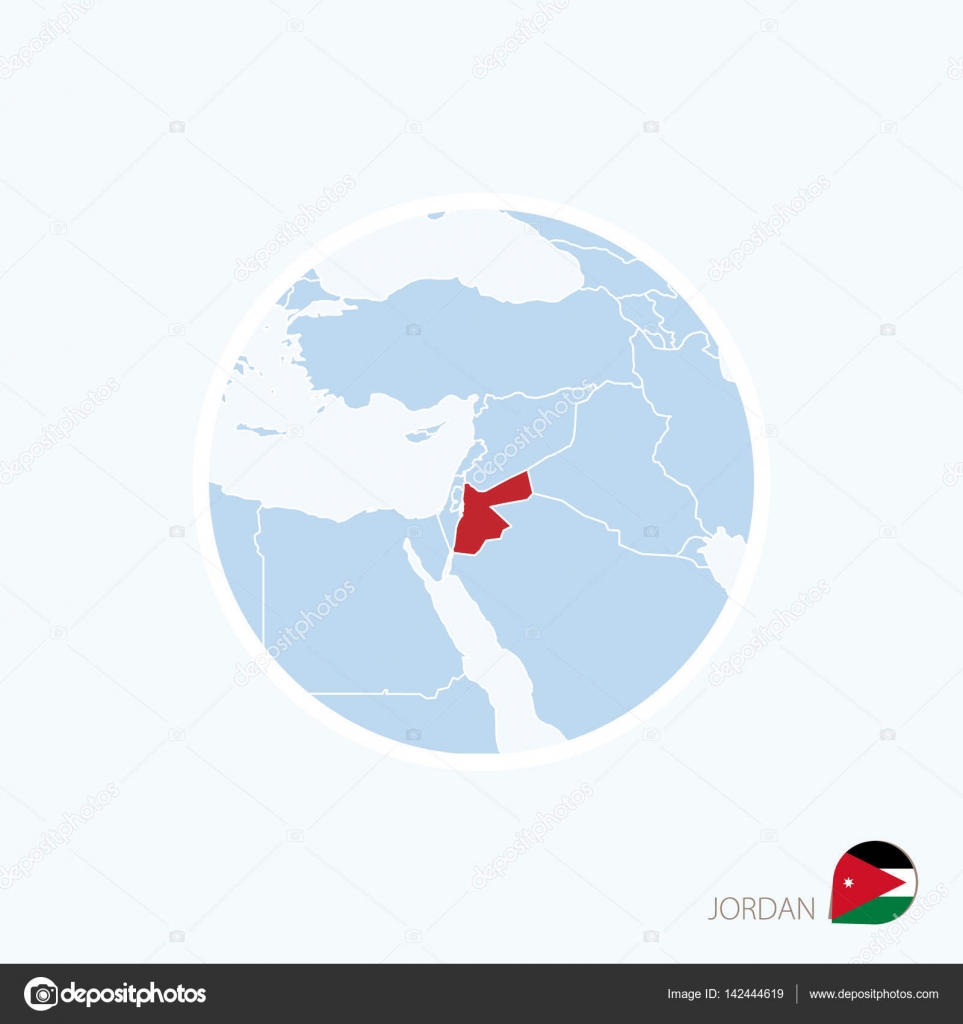 Map Of Jordan Middle East