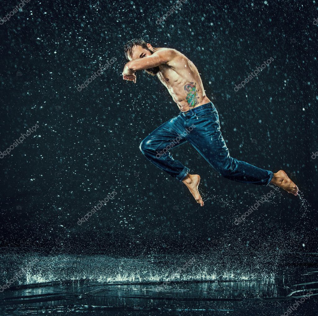 The male break dancer in water. Stock Photo by ©vova130555@gmail.com ...