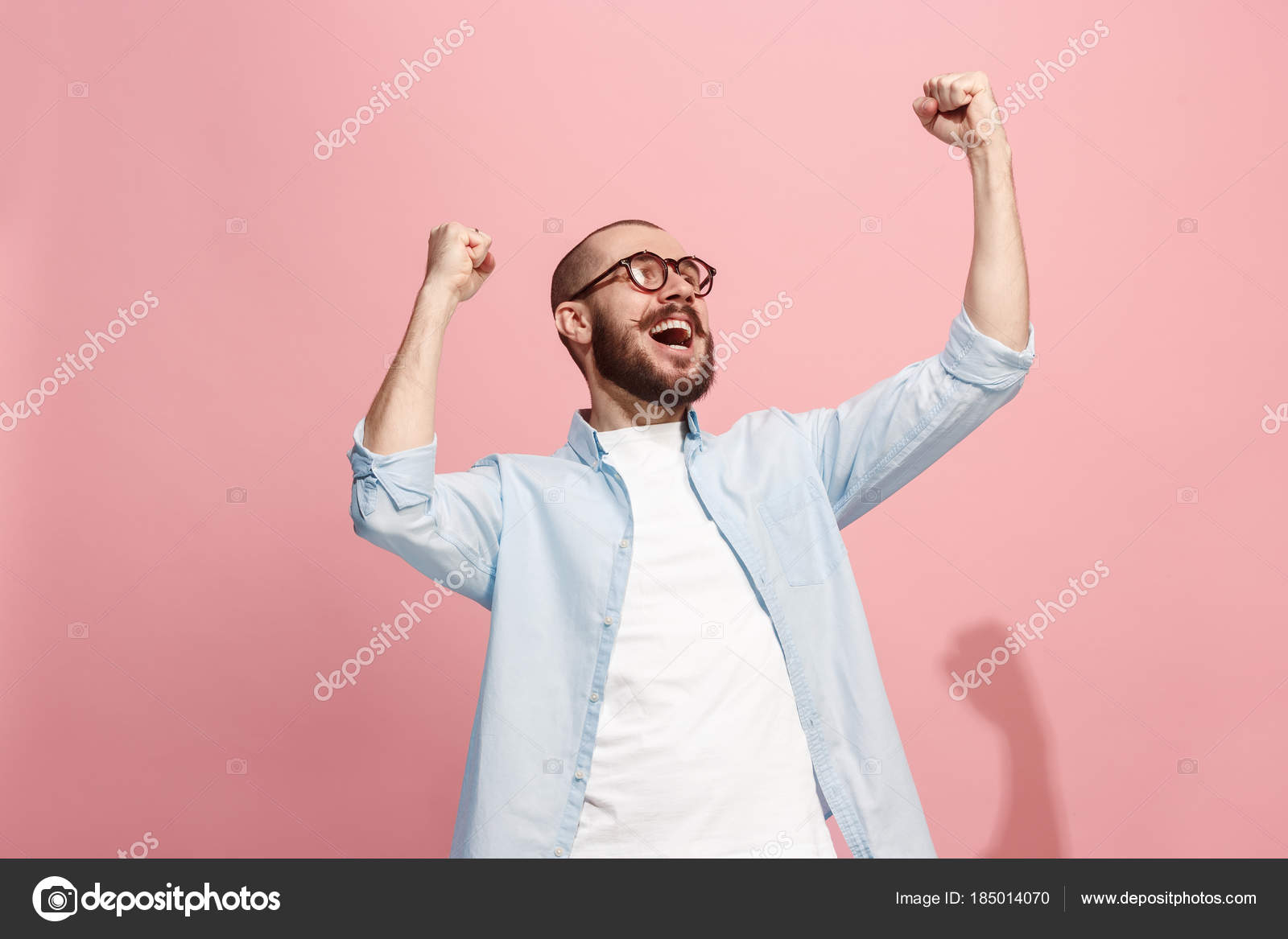 Winning success man happy ecstatic celebrating being a winner. Dynamic ...