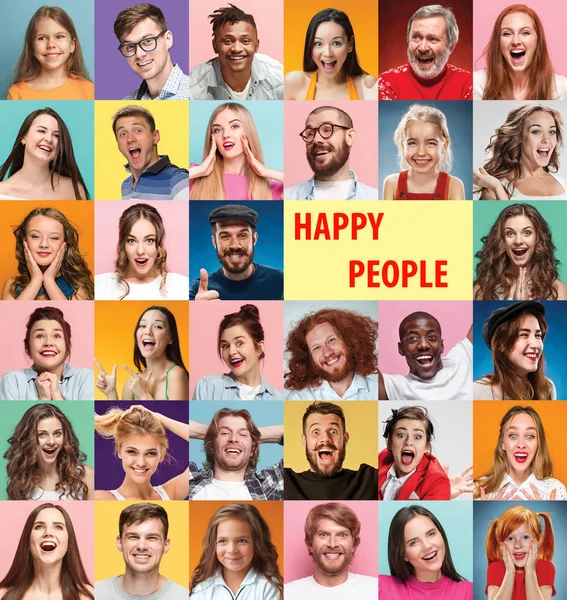 Happy people collage Stock Photos, Royalty Free Happy people collage ...
