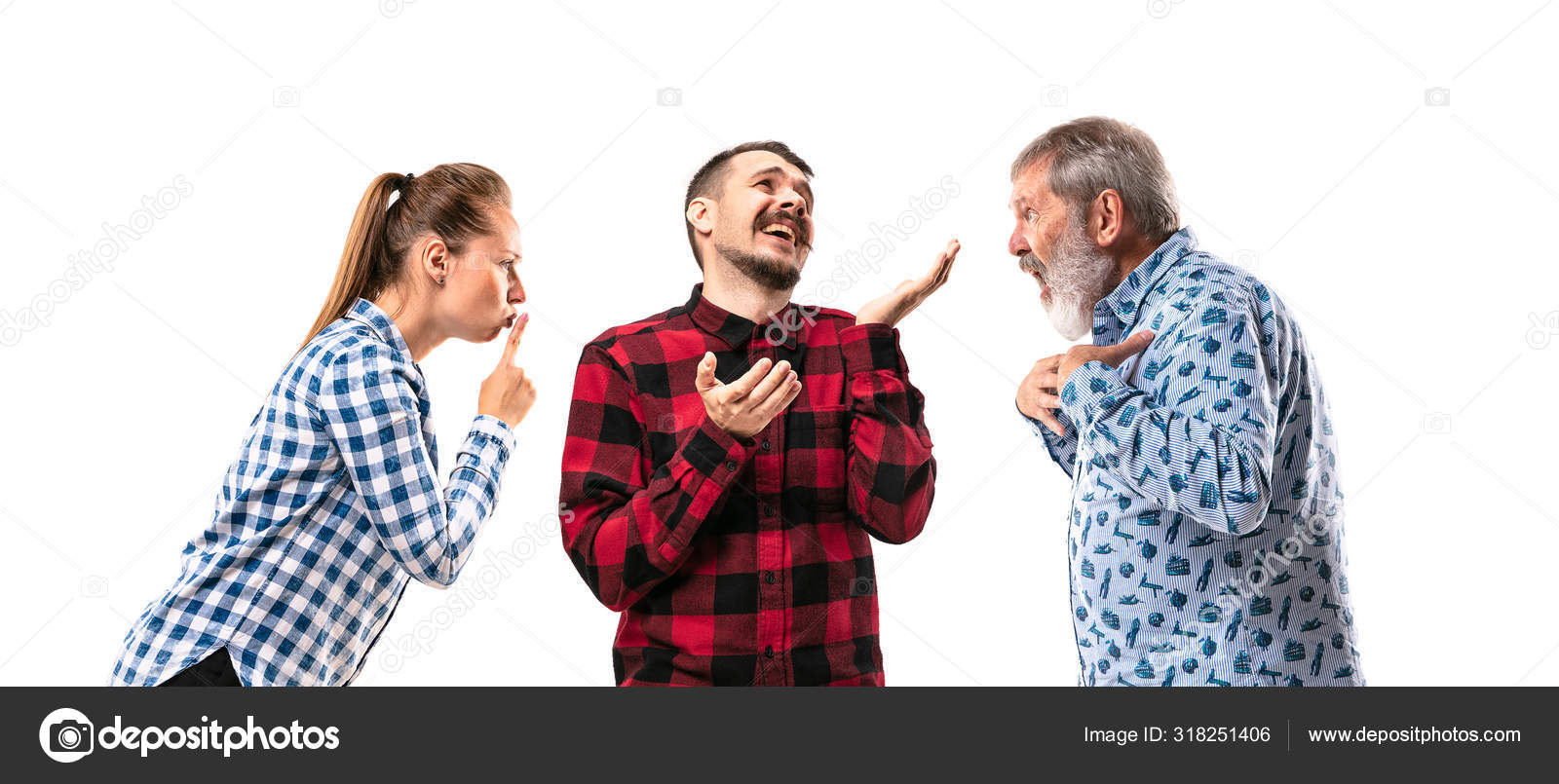 White Family Arguing
