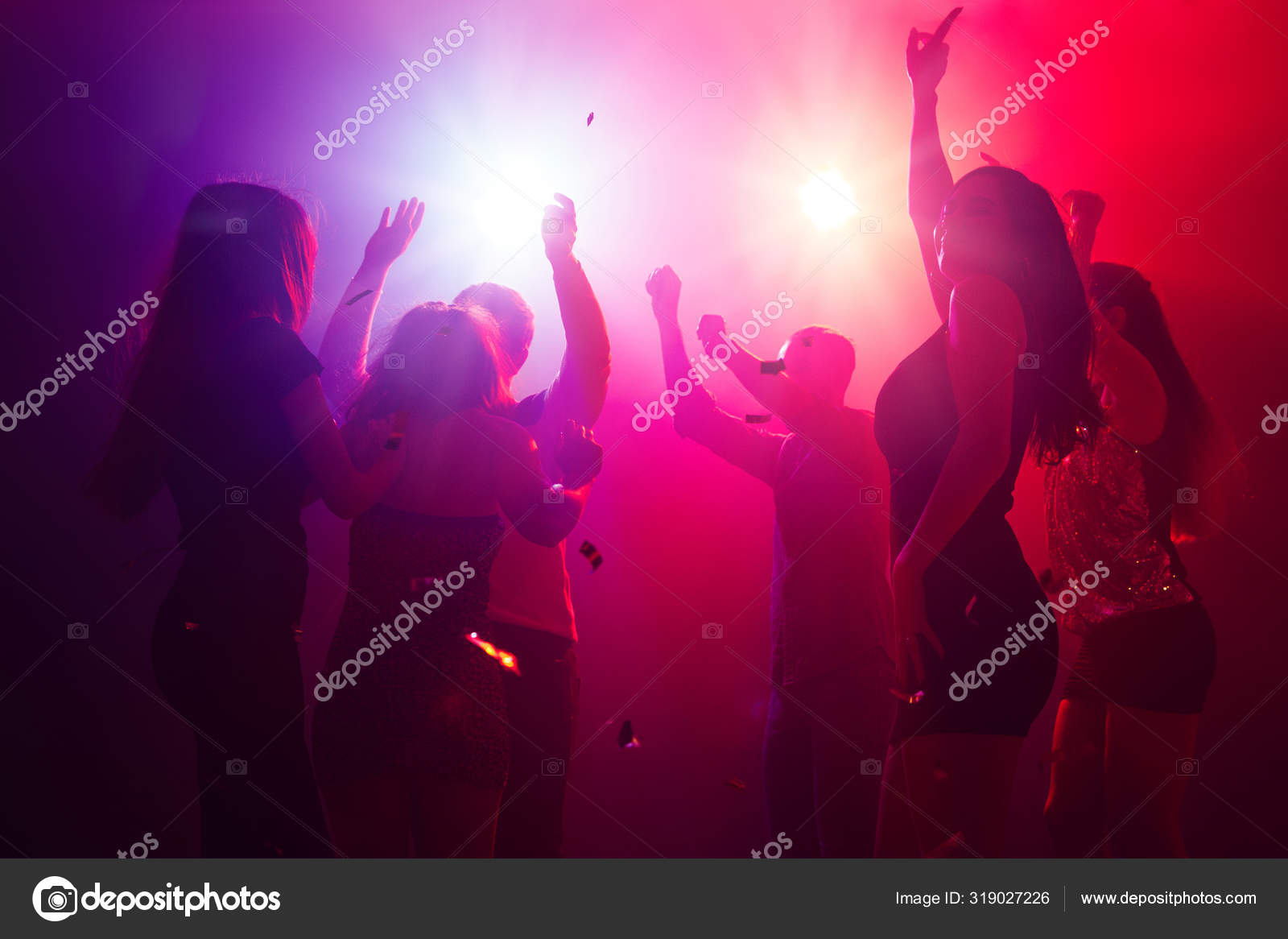 People Colorful Shadows