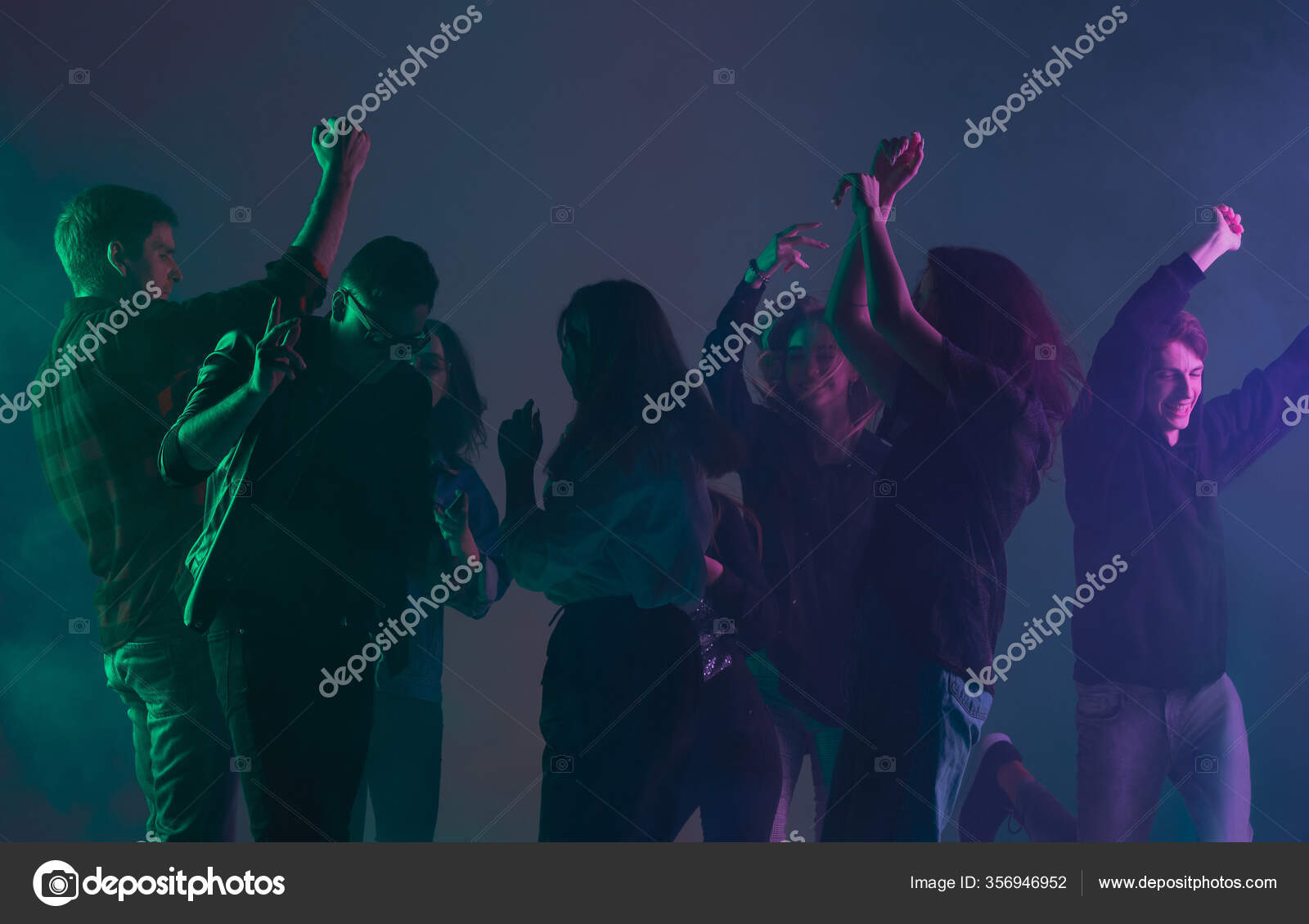Cheering dance party, performance concept. Crowd shadow of people ...