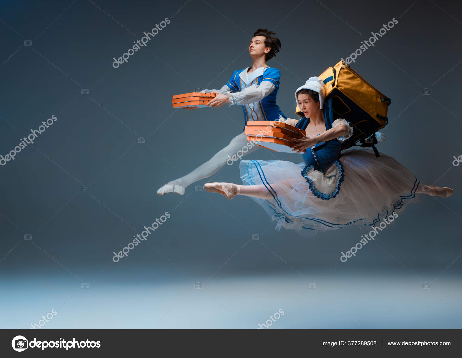 Young and graceful ballet dancers as Cinderella fairytail characters ...