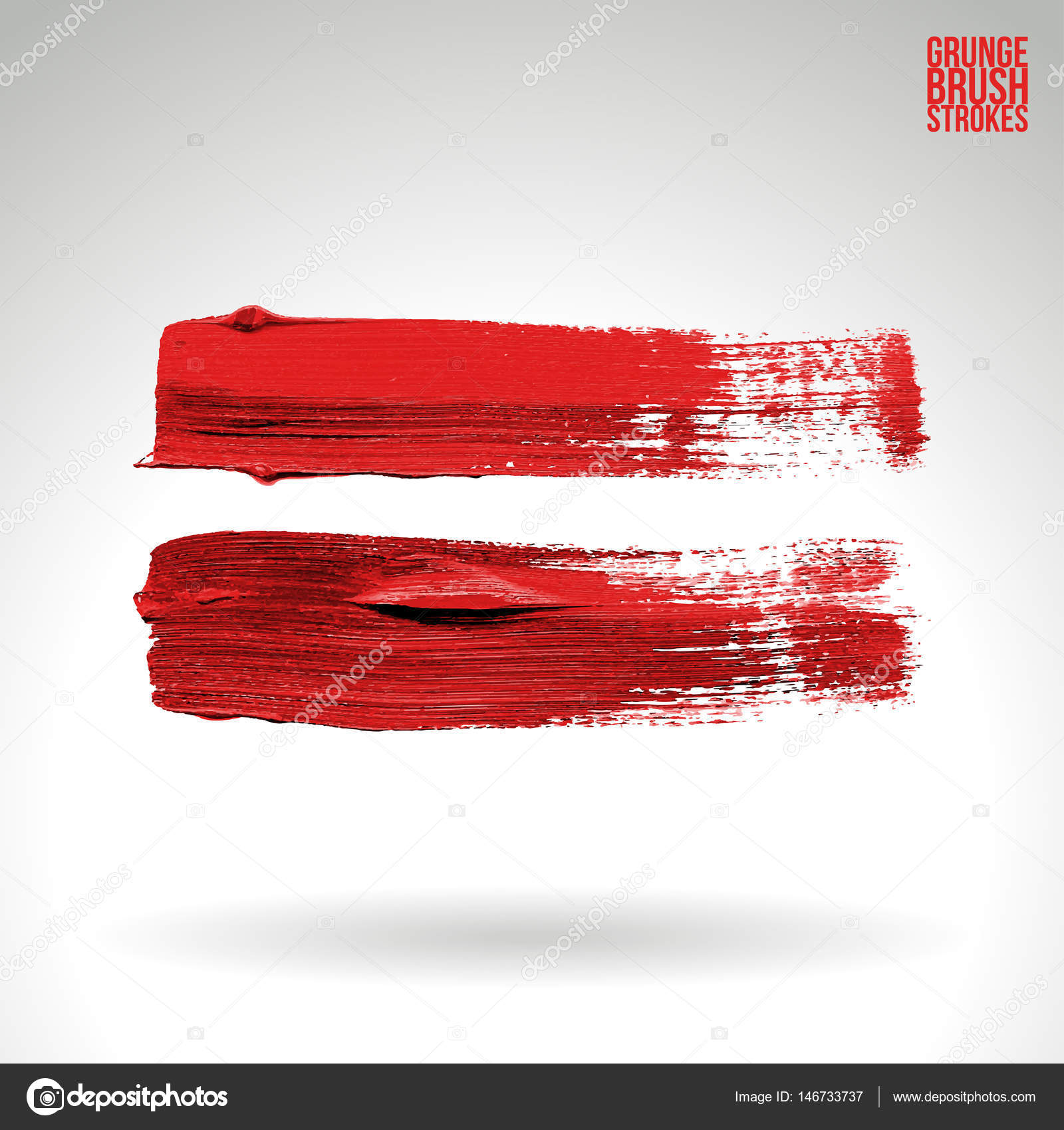 Brush stroke and texture. Grunge vector abstract hand - painted element ...