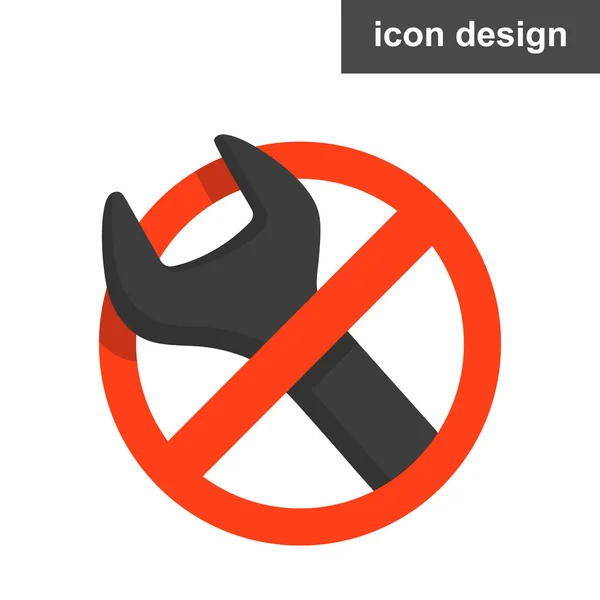 Prohibited repair Vector Art Stock Images | Depositphotos