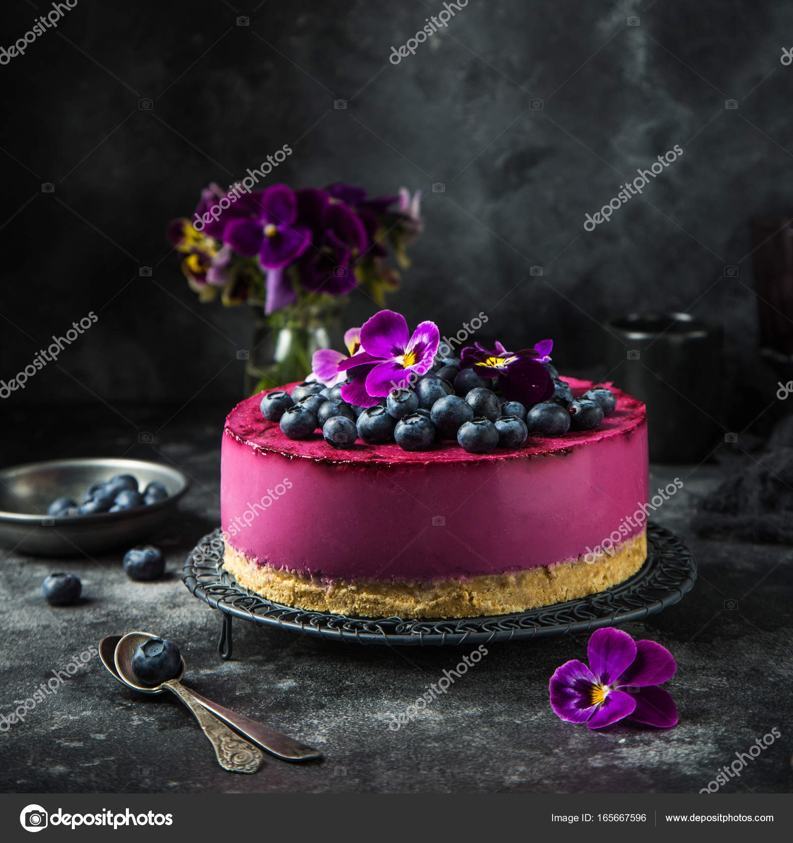 Blueberry Mousse Cake