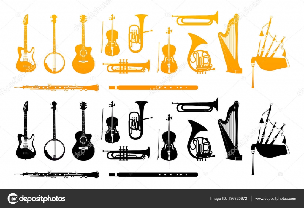 Orchestra Musical Instrument Stock Vector by ©moodbringer 136820672