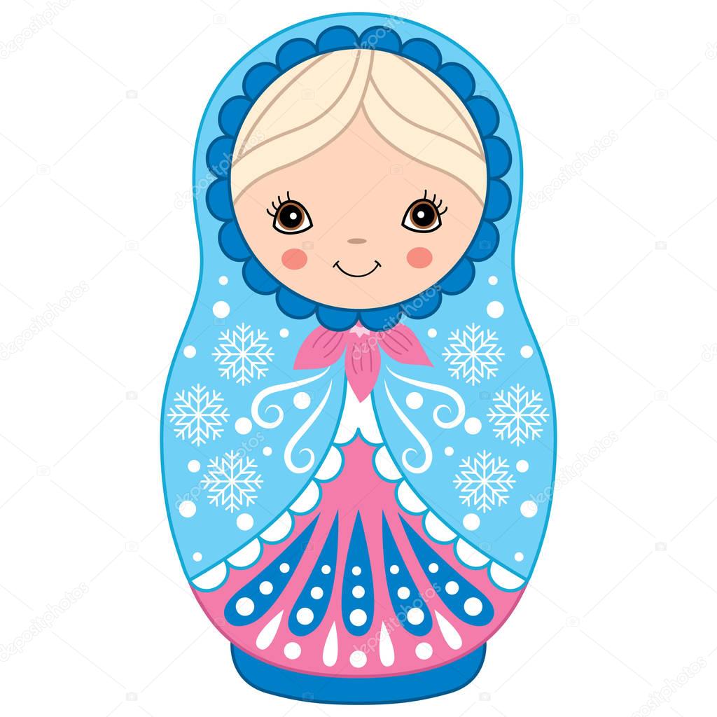 Vector Russian Traditional Matryoshka. Vector Russian Nesting Doll ...