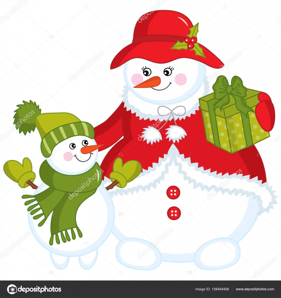 Snowman Family Clip Art