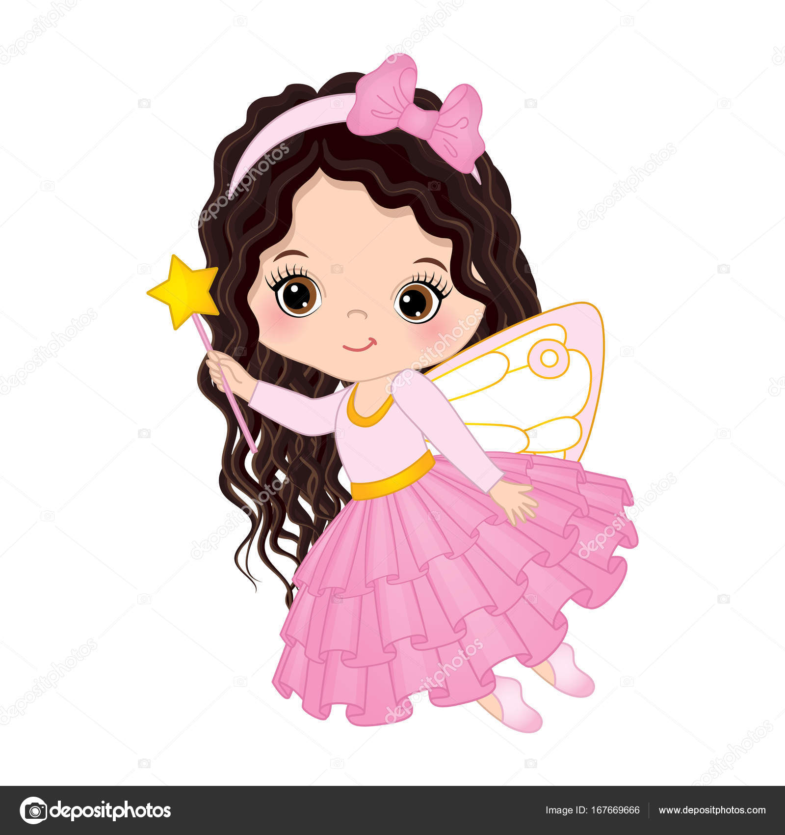 Vector lindo hada con varita mágica Vector de stock por ©marlenes9 ...