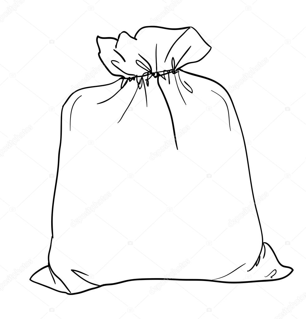 Canvas sack closeup — Stock Vector © AlsouSh #127019586