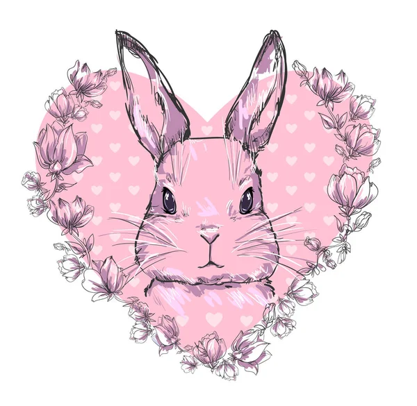 Illustration: bunny hand drawn | Hand Drawn Illustration of Bunny ...