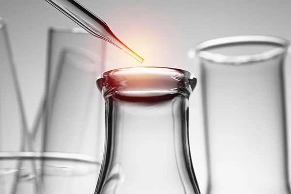 Science laboratory test tubes , laboratory equipment Stock Photo by ...