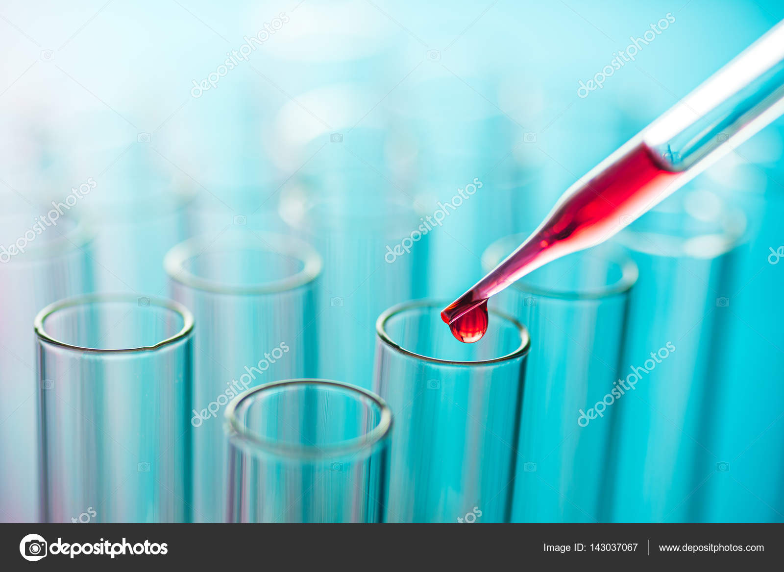 Science laboratory test tubes , laboratory equipment Stock Photo by ...