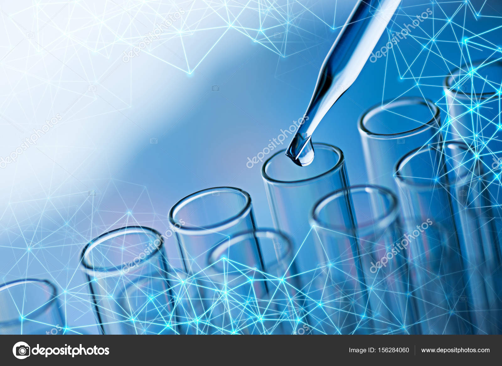 Science laboratory test tubes Stock Photo by ©kwanchaidp 156284060