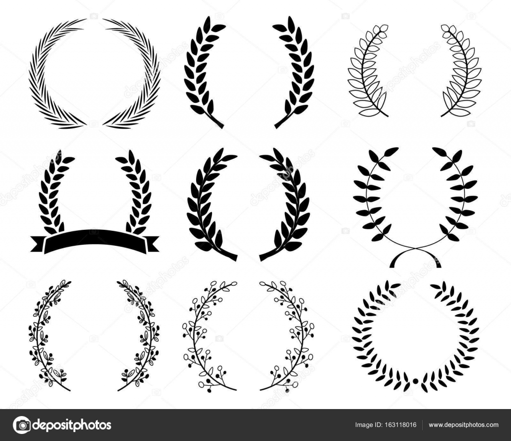 Leaf laurel vector design Stock Vector Image by ©Atinatstock #163118016