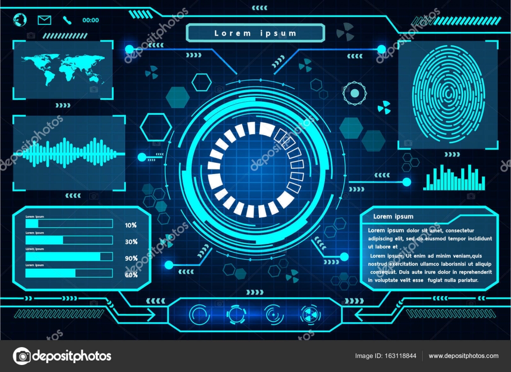 Futuristic interface technology design. Element of this image furnished ...