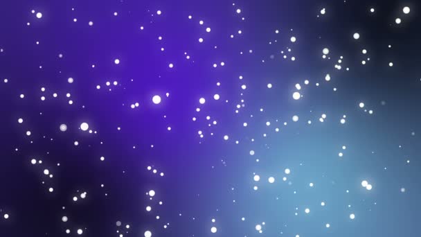 Sparkly light particles moving across a changing colorful gradient ...