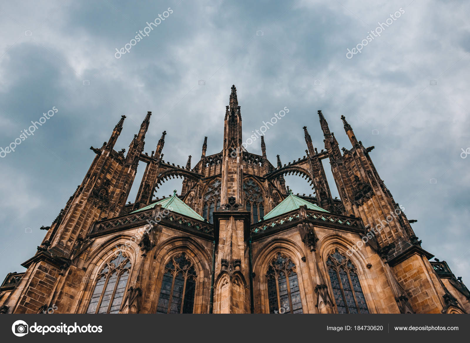 Beautiful Baroque Gothic Architecture Old European City Prague — Stock ...