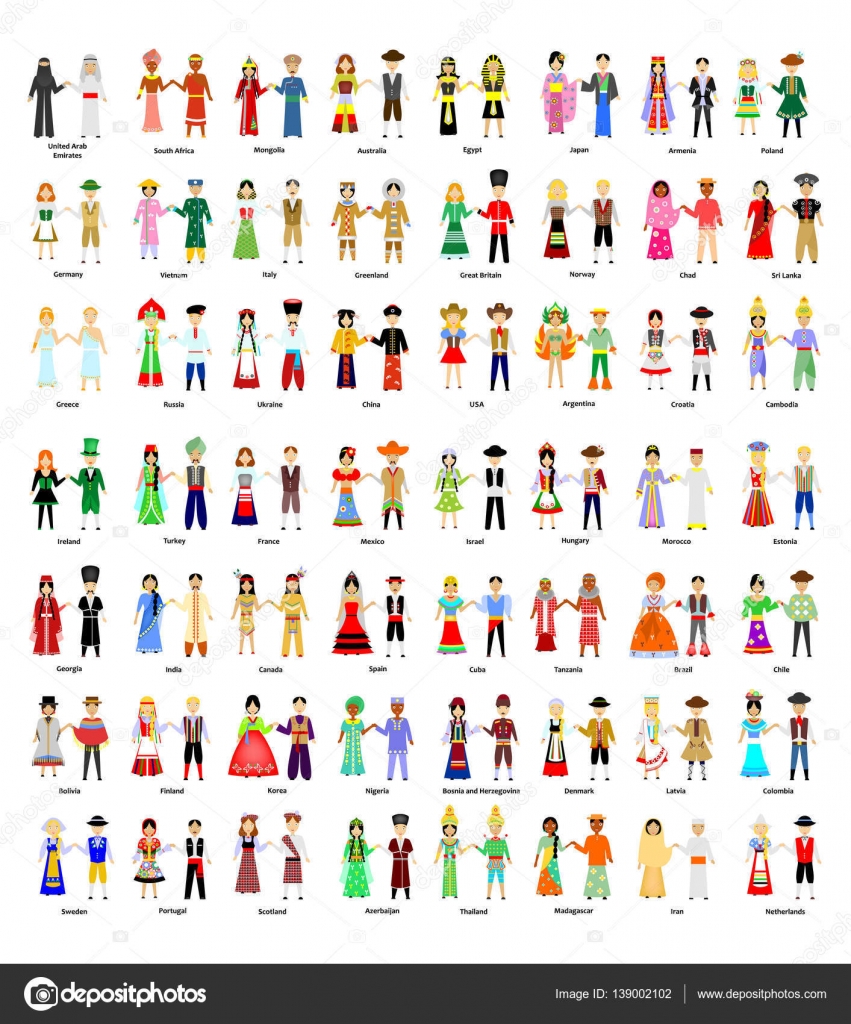 The nationality set Stock Vector by ©Caribia 139002102