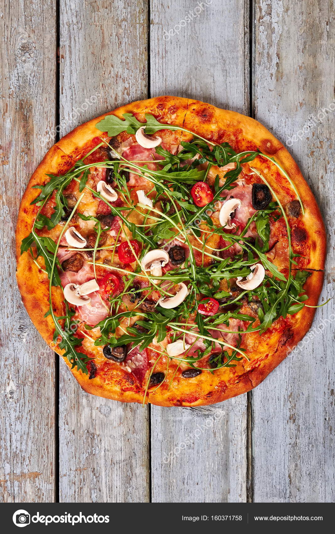 Vertical image of pizza. Stock Photo by ©margostock 160371758